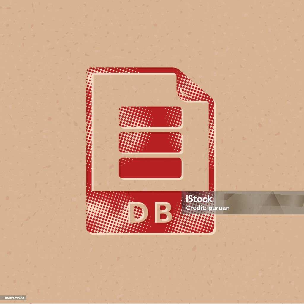 Halftone Icon Db File Format Stock Illustration - Download Image Now ... Halftone Icon Db File Format Stock Illustration - Download Image Now ...