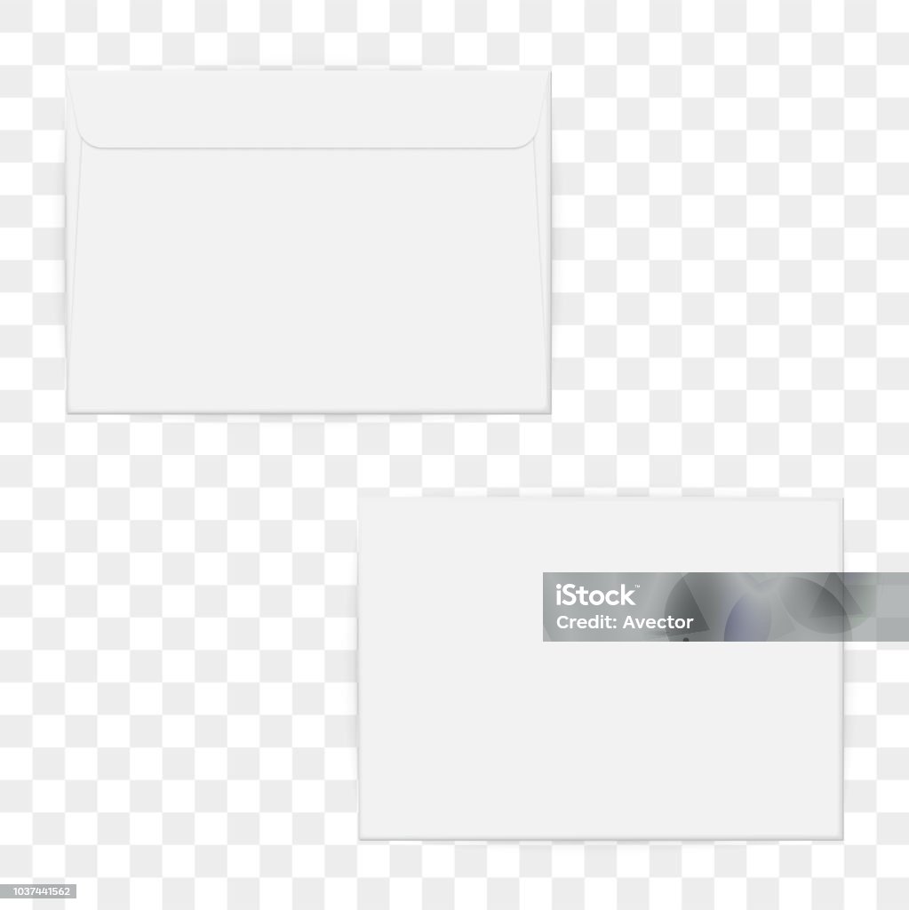 C4 Kosong Mockup Amplop Kertas Putih Templat Vektor A4 C4 A5 C5 A3 C3