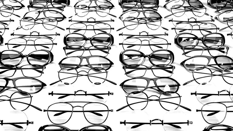 20 Black Frame Glasses White Background Stock Videos And Royalty Free Footage Istock