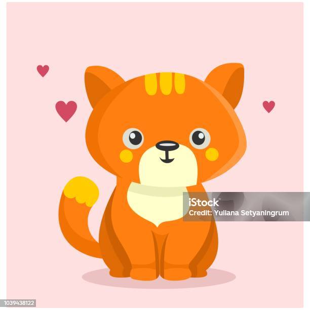 Lucu Dan Lucu Kucing Kecil Penuh Cinta Karakter Kartun Ilustrasi Stok ... Lucu Dan Lucu Kucing Kecil Penuh Cinta Karakter Kartun Ilustrasi Stok ...