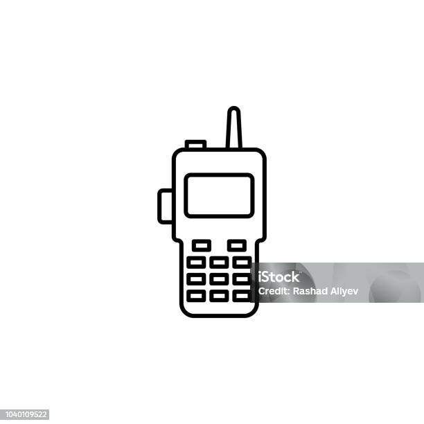 Icône De Police De Talkiewalkie Élément Dicône De Crime Et Châtiment