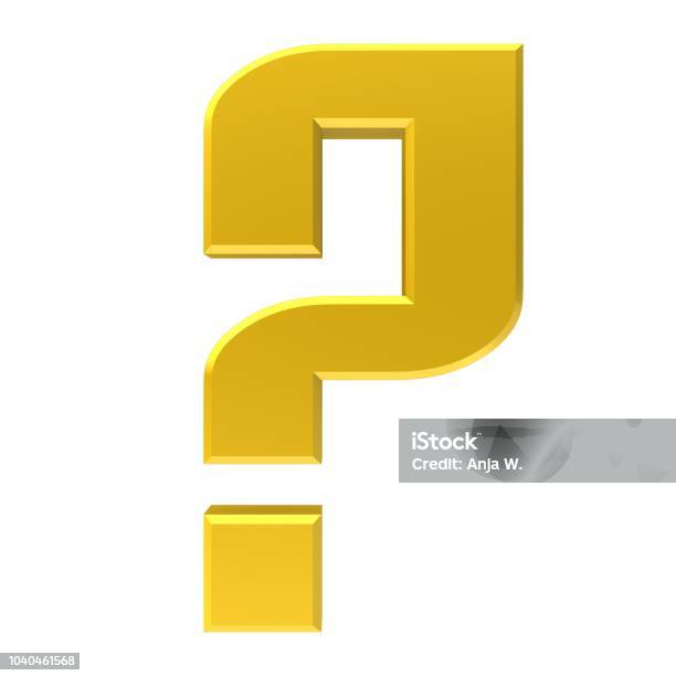 Photo Libre De Droit De Point Dinterrogation Point Dinterrogation 3d Or