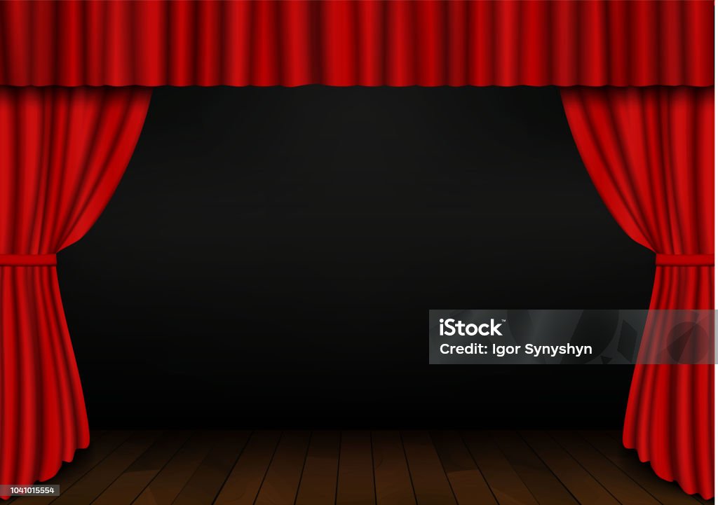 Rote Offene Vorhang Mit Holzboden Im Theater Samt Stoff Kino Vorhang ... Rote Offene Vorhang Mit Holzboden Im Theater Samt Stoff Kino Vorhang ...