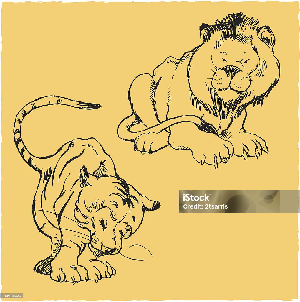Lion 및 호랑이 갈고리 발톱에 대한 스톡 벡터 아트 및 기타 이미지 갈고리 발톱 드로잉 발톱 달린 발 Istock