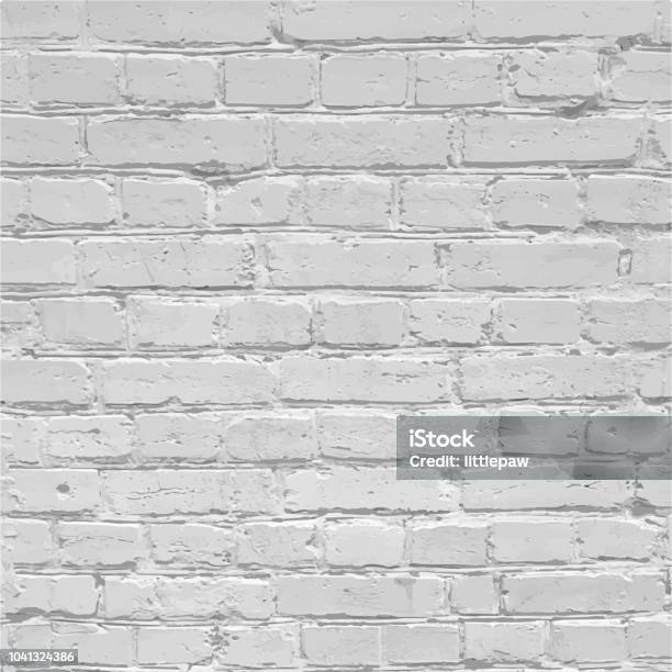 Ilustración De Textura De Pared De Ladrillo Blanco Realista Plantilla