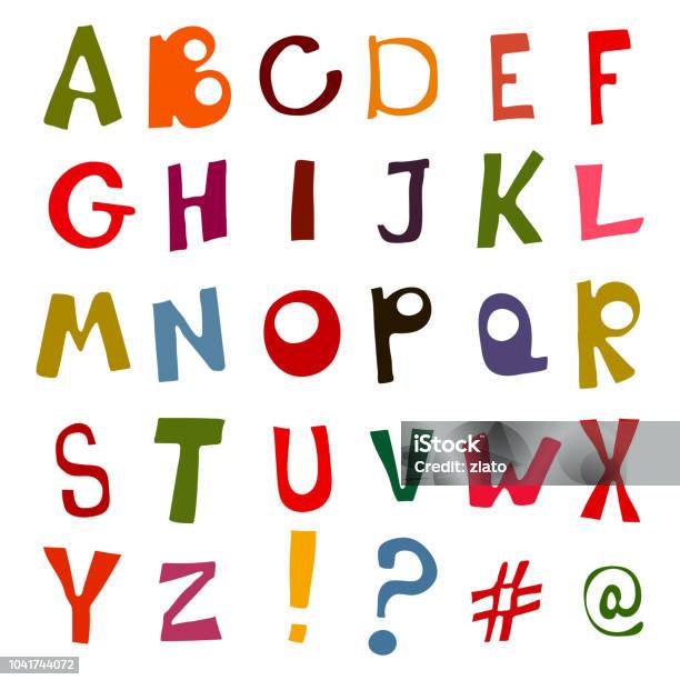 Vector Alphabet Stock Illustration - Download Image Now - Alphabet, Art