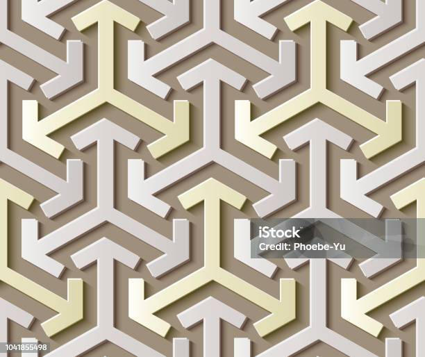 Mulus Relief Patung Dekorasi Retro Pola Geometri Segitiga Panah