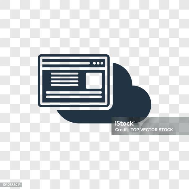 Ikon Vektor Browser Terisolasi Pada Latar Belakang Transparan Desain