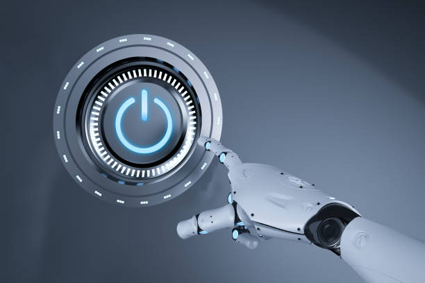 1 800 Robot Cyborg Futuristic Computer Mouse Fotografías De Stock