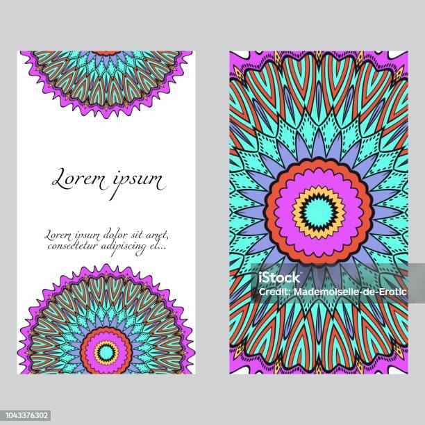 Kartu Atau Undangan Diatur Dengan Ornamen Mandala Ilustrasi Vektor ... Kartu Atau Undangan Diatur Dengan Ornamen Mandala Ilustrasi Vektor ...