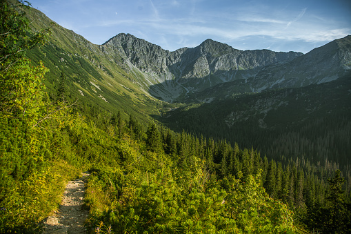 Jalur Pendakian Yang Indah Di Pegunungan Lanskap Gunung Di Tatry ... Jalur Pendakian Yang Indah Di Pegunungan Lanskap Gunung Di Tatry ...
