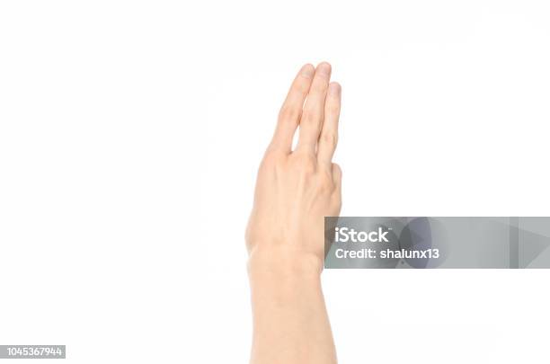 Gestures Topic Human Hand Gestures Showing Firstperson View Isolated On