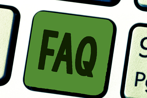 개념적 손을 보여주는 Faq 작성입니다 특정 주제에 관련 된 질문과 비즈니스 사진 텍스트 목록 검색에 대한 스톡 사진 및 기타