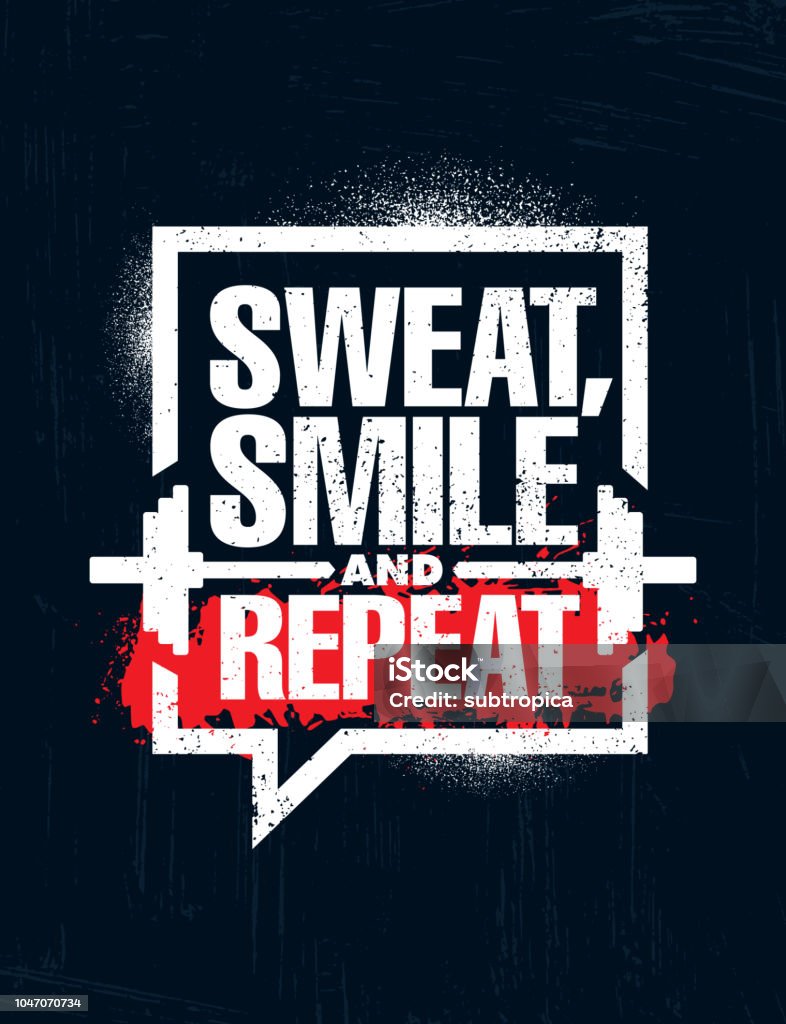 Sweat Smile And Repeat Inspiring Workout And Fitness Gym Motivation