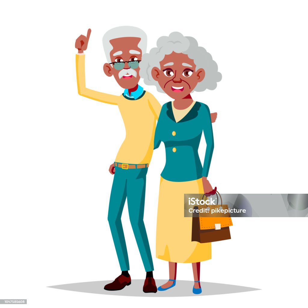 Vektor Pasangan Lansia Kakek Dan Nenek Hitam Afro Amerika Situasi Orang ... Vektor Pasangan Lansia Kakek Dan Nenek Hitam Afro Amerika Situasi Orang ...