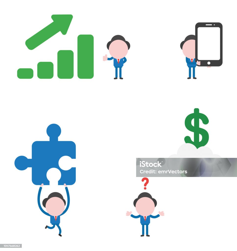 Vector Illustration Businessman Character Set Stock Illustration ... Vector Illustration Businessman Character Set Stock Illustration ...