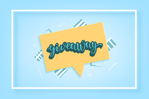 Giveaway Manuscrite Lettrage Illustration Vectorielle Vecteurs Libres