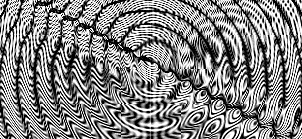 3d Fond Ondulé Avec Effet Dentraînement Illustration Vectorielle Avec