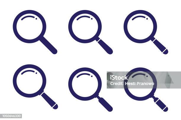 Atur Variasi Simbol Pencarian Pada Ilustrasi Gaya Datar Untuk Web