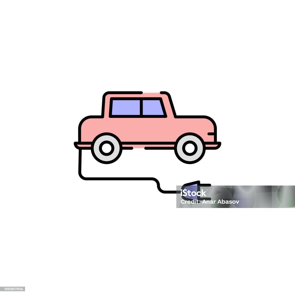 Eco Automobile Icône De La Voiture Élément De Licône De Lénergie