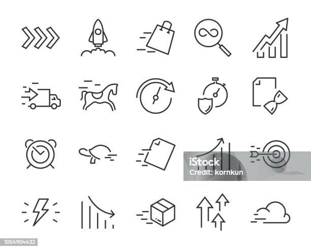 Vetores De Simples Conjunto De Ícones De Linha Do Vetor Conter Tal Icon
