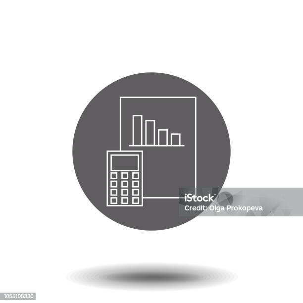 Financial Calculations Vector Thin Line Stroke Icon Financial ... Financial Calculations Vector Thin Line Stroke Icon Financial ...