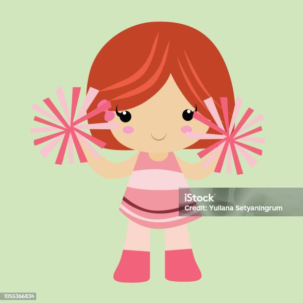 Cheerleader Gadis Kecil Yang Menggemaskan Dan Ceria Karakter Kartun ... Cheerleader Gadis Kecil Yang Menggemaskan Dan Ceria Karakter Kartun ...