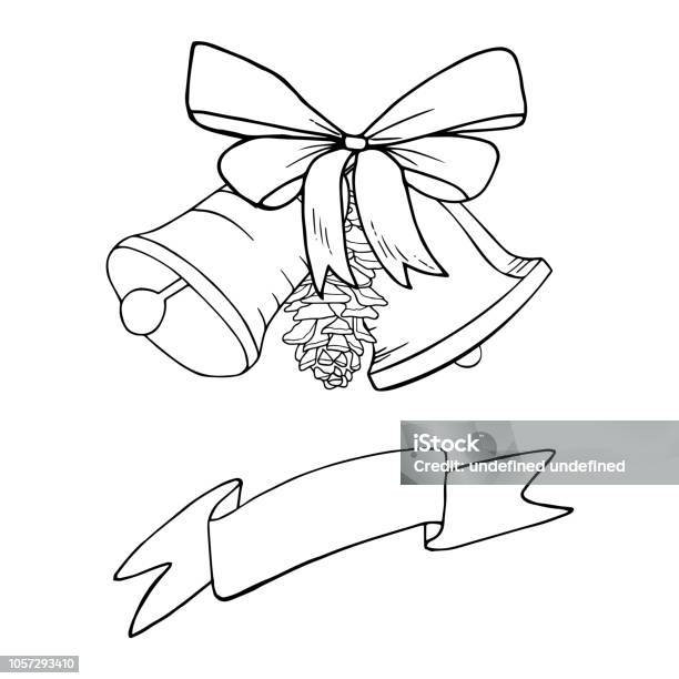 Sketsa Dekorasi Natal Lonceng Ilustrasi Stok Unduh Gambar Sekarang
