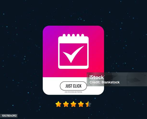 Icône De Calendrier De Signe Symbole De Case À Cocher Vector Vecteurs