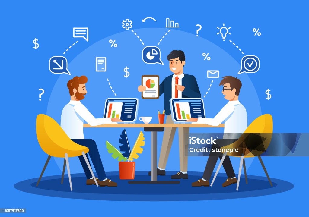 Brainstorming Tim Kreatif Ide Diskusi Orang Staf Kerja Tim Di Sekitar