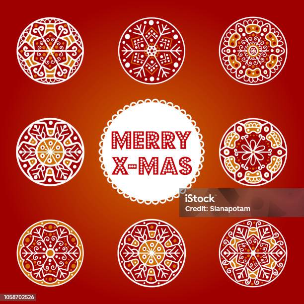 Set Desain Dekorasi Kepingan Salju Natal Yang Digambar Dengan Tangan ... Set Desain Dekorasi Kepingan Salju Natal Yang Digambar Dengan Tangan ...
