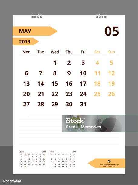 Kalender 2019 Untuk Ukuran Desain Templat A4 Mei Dimulai Minggu Pada ... Kalender 2019 Untuk Ukuran Desain Templat A4 Mei Dimulai Minggu Pada ...