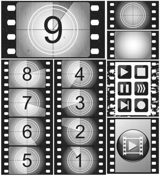 Free download of movie countdown vector graphics and illustrations