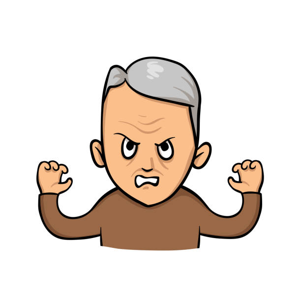 150 Grumpy Old Men Clip Art Stock Illustrations Royalty Free Vector