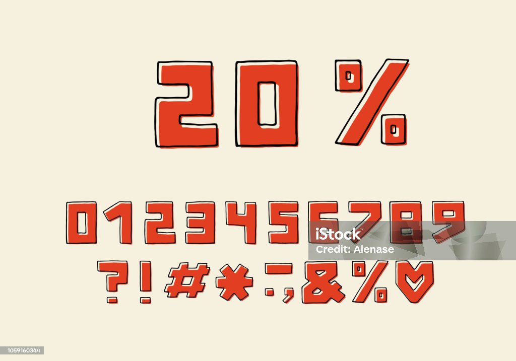 Desain Retro Alfabet Bentuk Persegi Font Tebal Pena Tangan Gaya