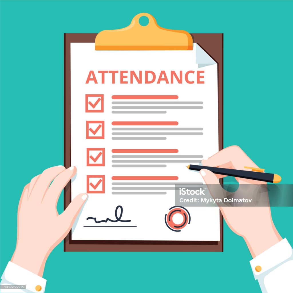 Man Hold Attendance Clipboard With Checklist Questionnaire Survey ... Man Hold Attendance Clipboard With Checklist Questionnaire Survey ...