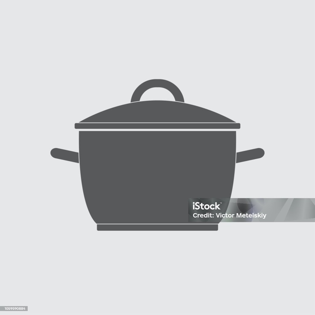 Topf Oder Kochen Pfannesymbol Topfsilhouette Vektorillustration Stock ... Topf Oder Kochen Pfannesymbol Topfsilhouette Vektorillustration Stock ...