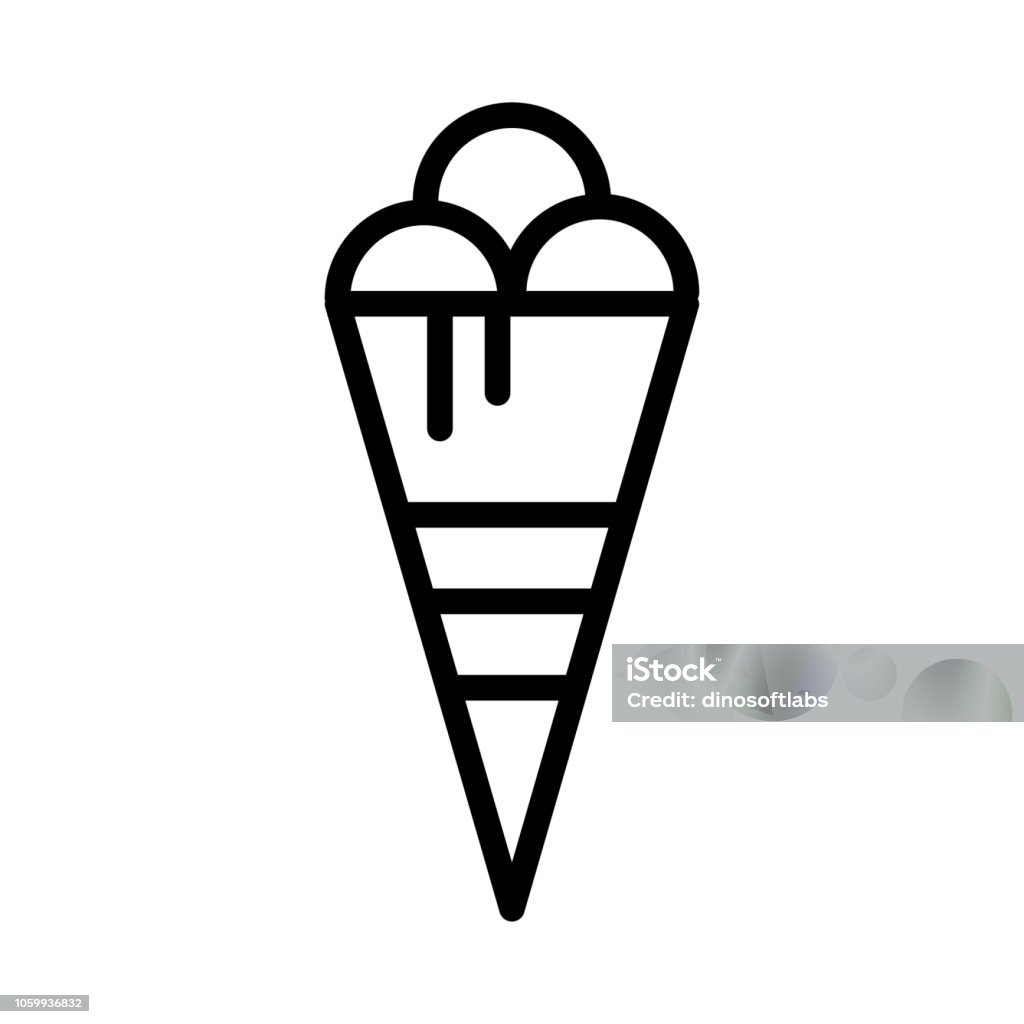 Ice Cream Cone Stock Illustration Download Image Now Backgrounds