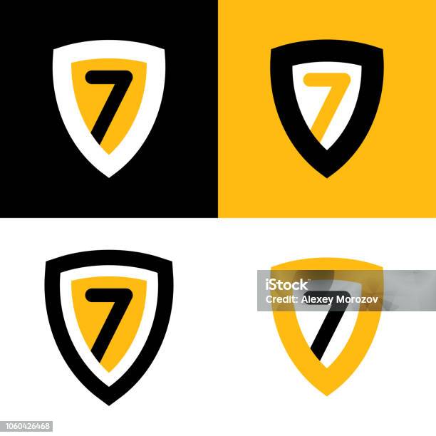 Set Logo Vektor Dalam Warna Hitam Kuning Dan Putih Lencana Perisai ... Set Logo Vektor Dalam Warna Hitam Kuning Dan Putih Lencana Perisai ...