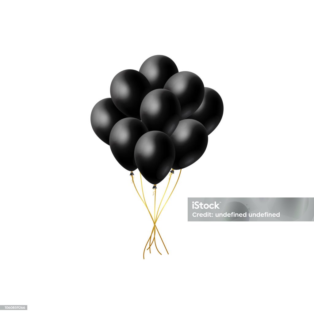 3d Brillant Bouquet De Ballons Dhélium Flottant Dans Lair Isolé Sur