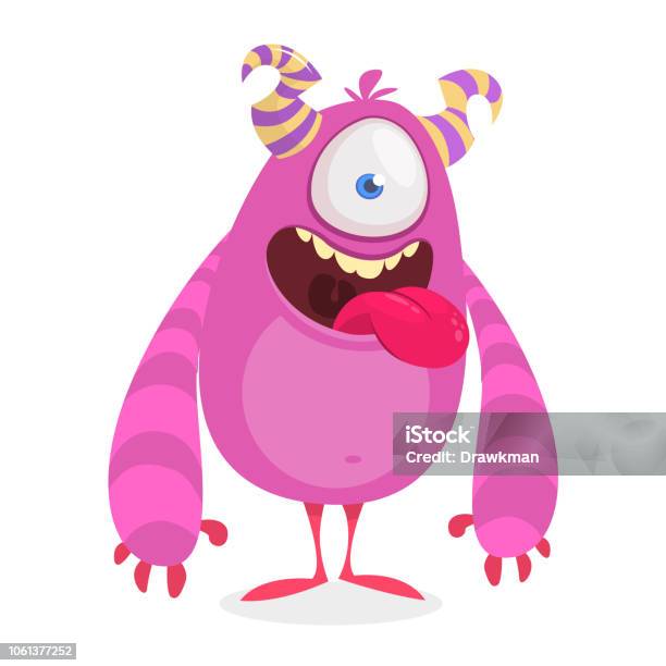 Monstre De Dessin Animé De Blob Illustration Vectorielle Halloween De