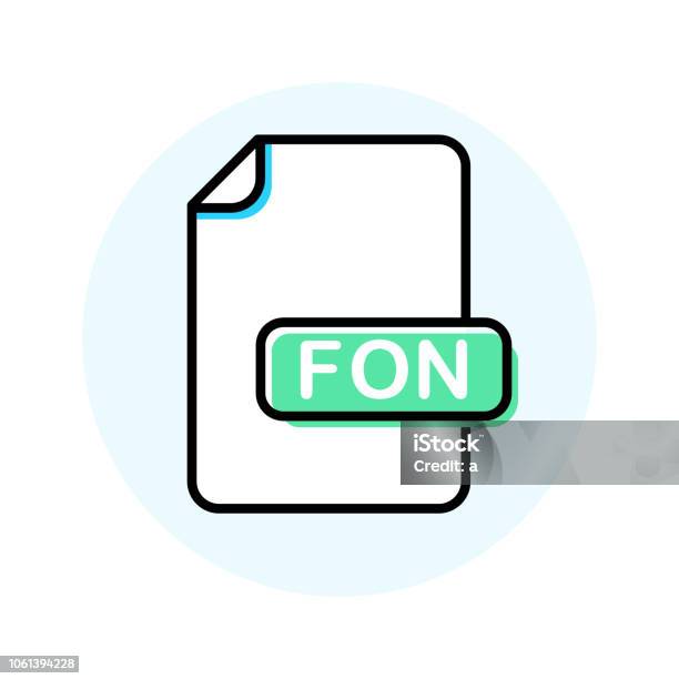 Fon File Format Extension Color Line Icon Stock Illustration - Download ... Fon File Format Extension Color Line Icon Stock Illustration - Download ...
