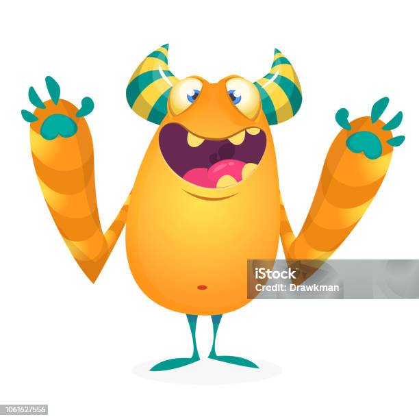 Monstre De Dessin Animé De Blob Illustration Vectorielle Halloween De
