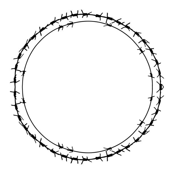 Barbed Wire Circle Clipart