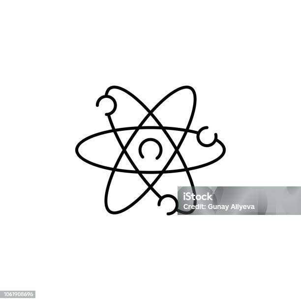 Icône De Latome Élément De Science Physique Pour Icône Apps Mobile