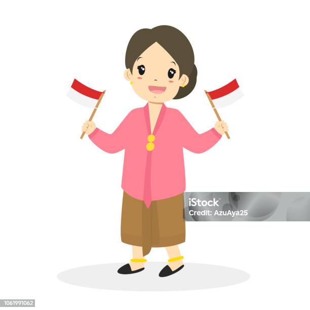 Indonesia East Javanese Traditional Dress Vector Stock Illustration ... Indonesia East Javanese Traditional Dress Vector Stock Illustration ...