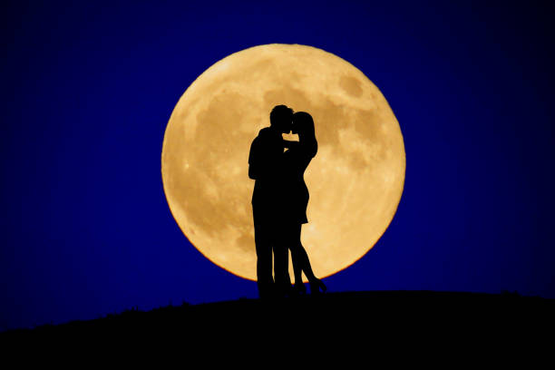 Romantic Full Moon Wallpaper
