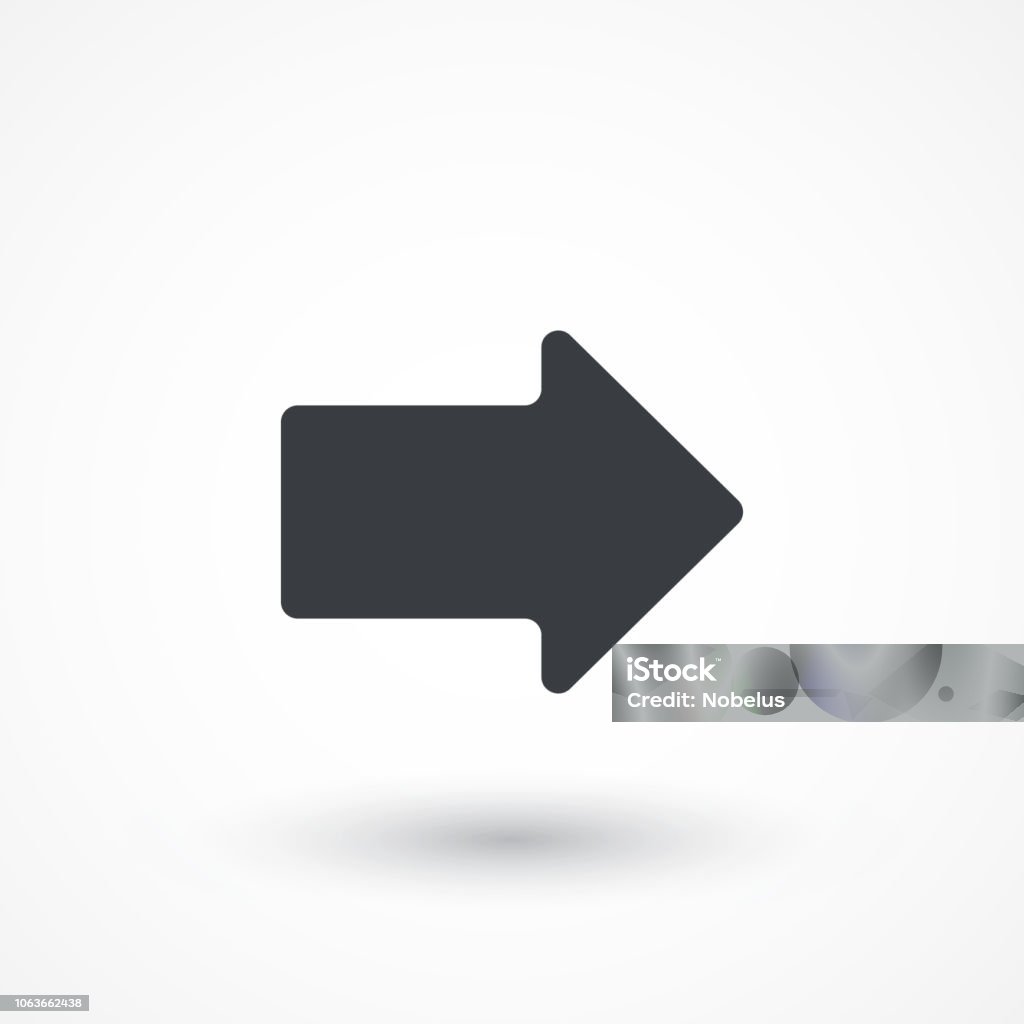 Right Arrow Symbol Stock Illustration Download Image Now Art Choice Design Istock