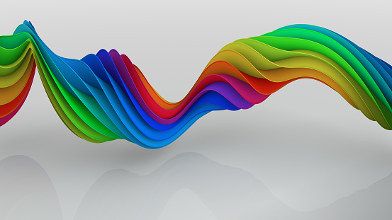 Rainbow Spectrum Twisted Spiral Shape 3d Render Illustration Stock ... Rainbow Spectrum Twisted Spiral Shape 3d Render Illustration Stock ...