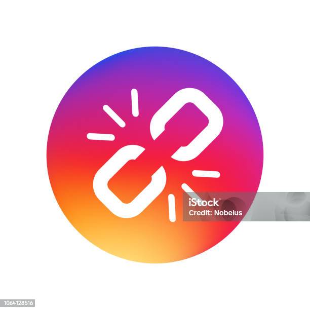 Link Break Icon Broken Connection Freedom Concept Broken Chain Link ... Link Break Icon Broken Connection Freedom Concept Broken Chain Link ...